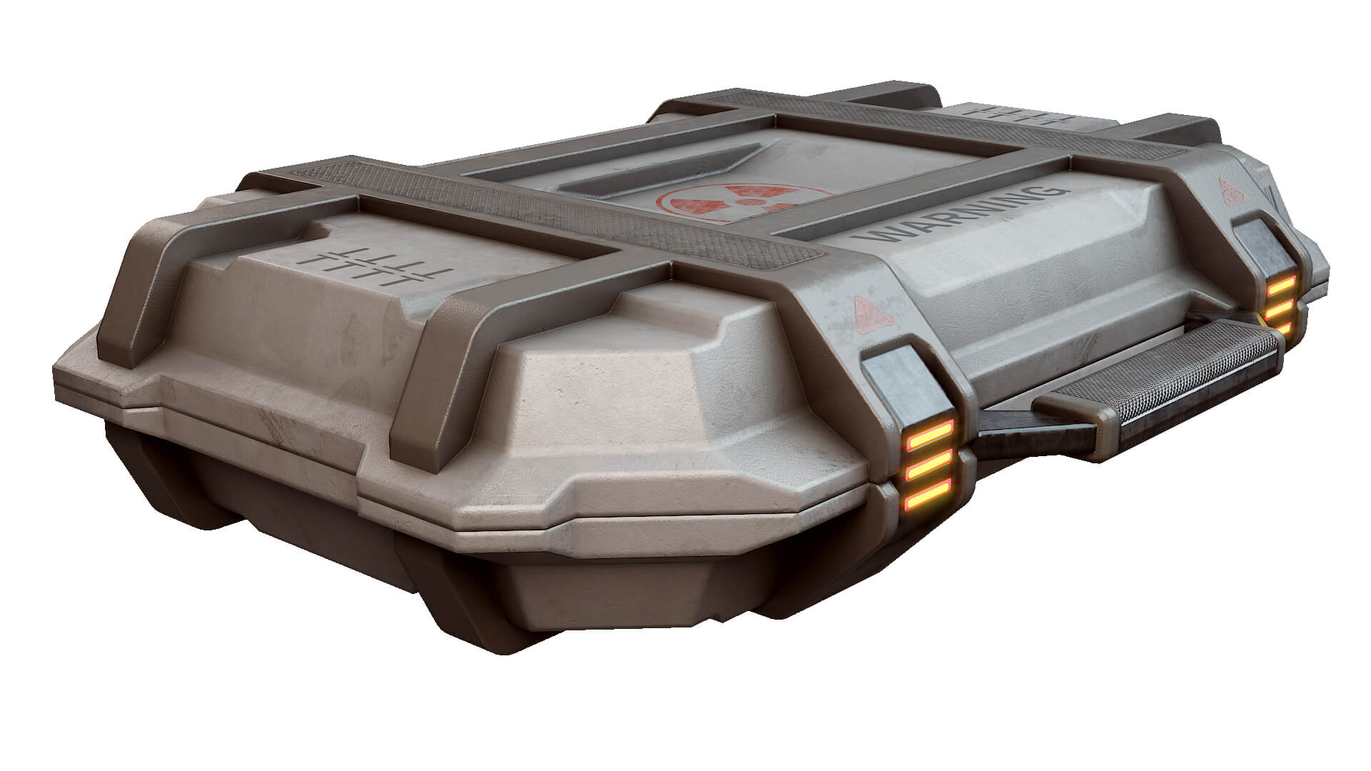 Sci-Fi Container Game Ready 3D Model by qwestgamp