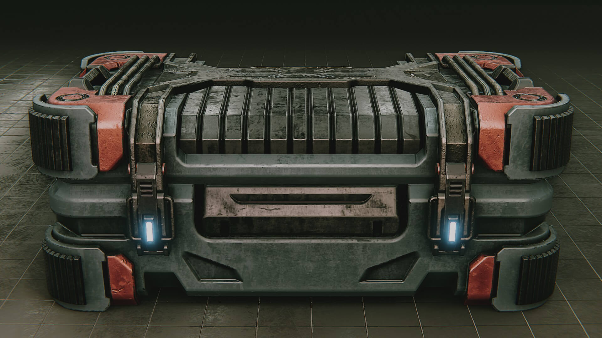 Sci-Fi Container New Free 3D Model by qwestgamp