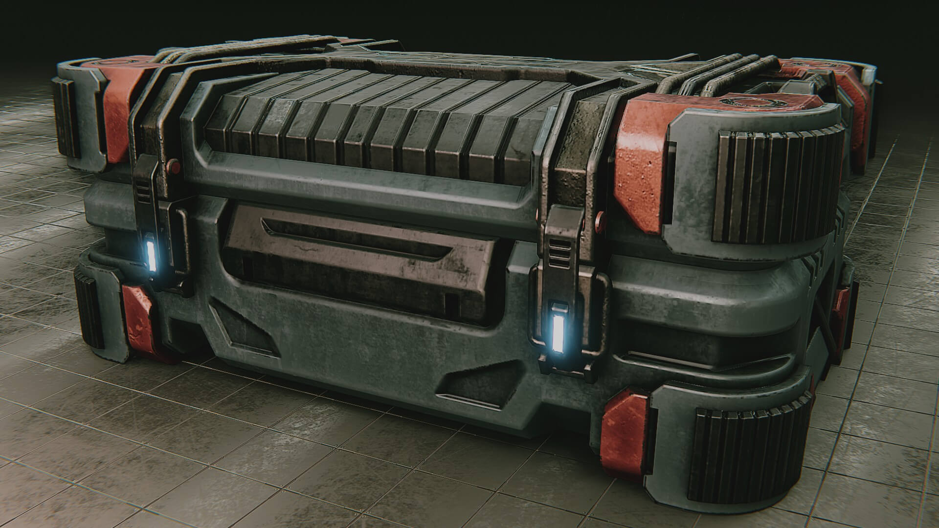 Sci-Fi Container New Free 3D Model by qwestgamp