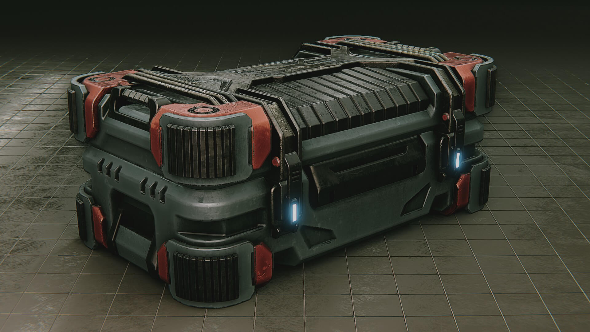 Sci-Fi Container New Free 3D Model by qwestgamp