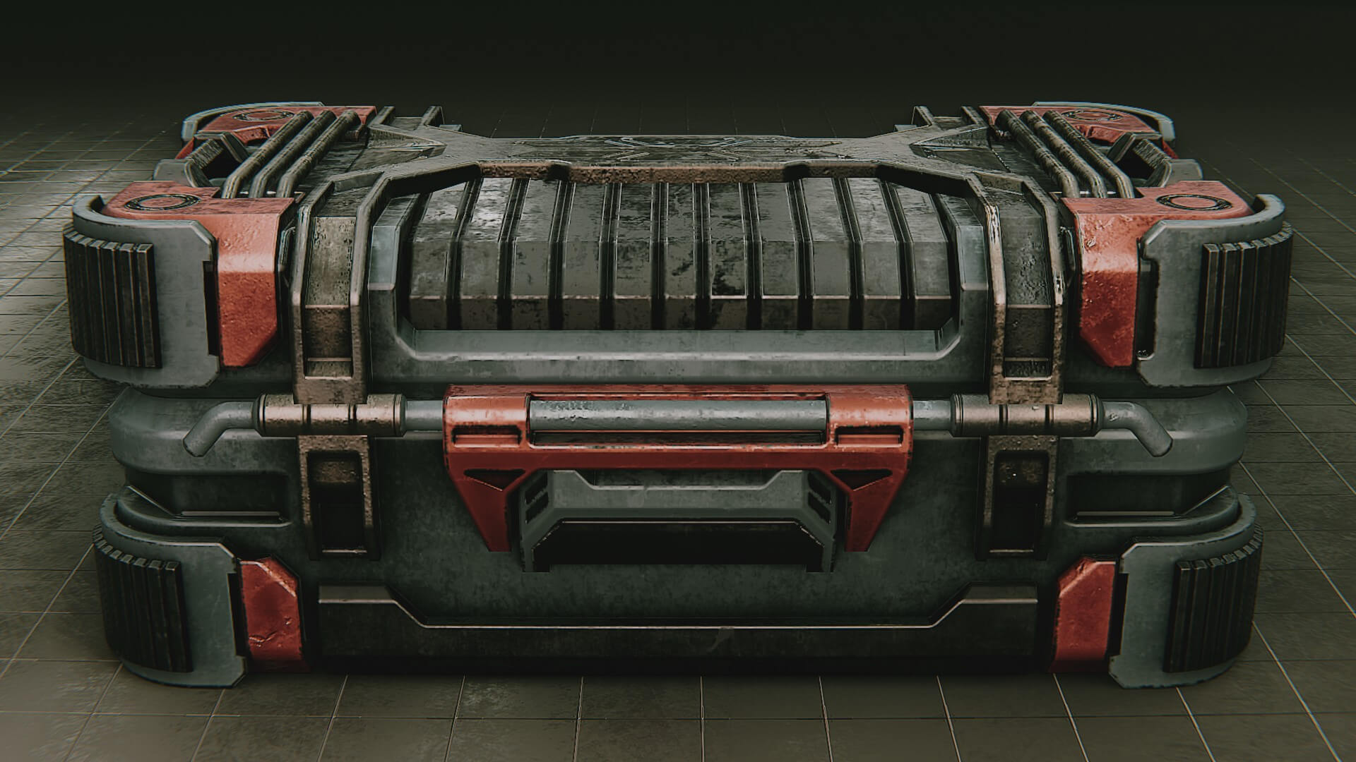 Sci-Fi Container New Free 3D Model by qwestgamp