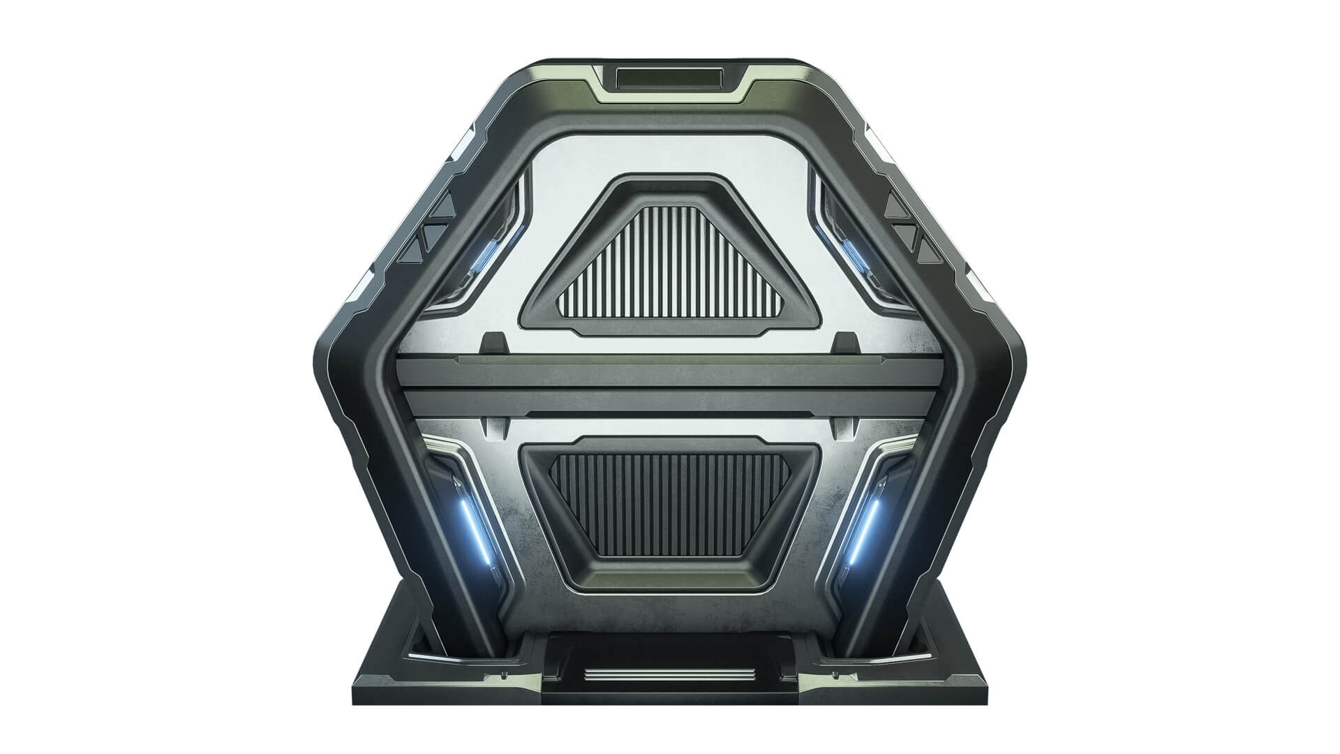 Sci-Fi Door Free 3D Model by qwestgamp