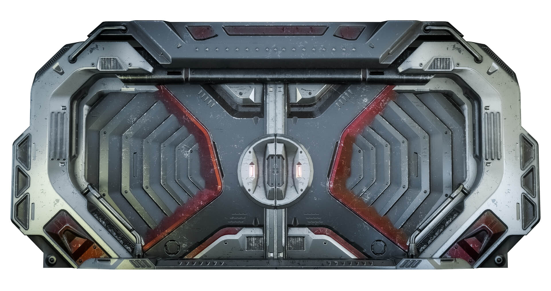 Sci-Fi Door Games 3D Model by qwestgamp