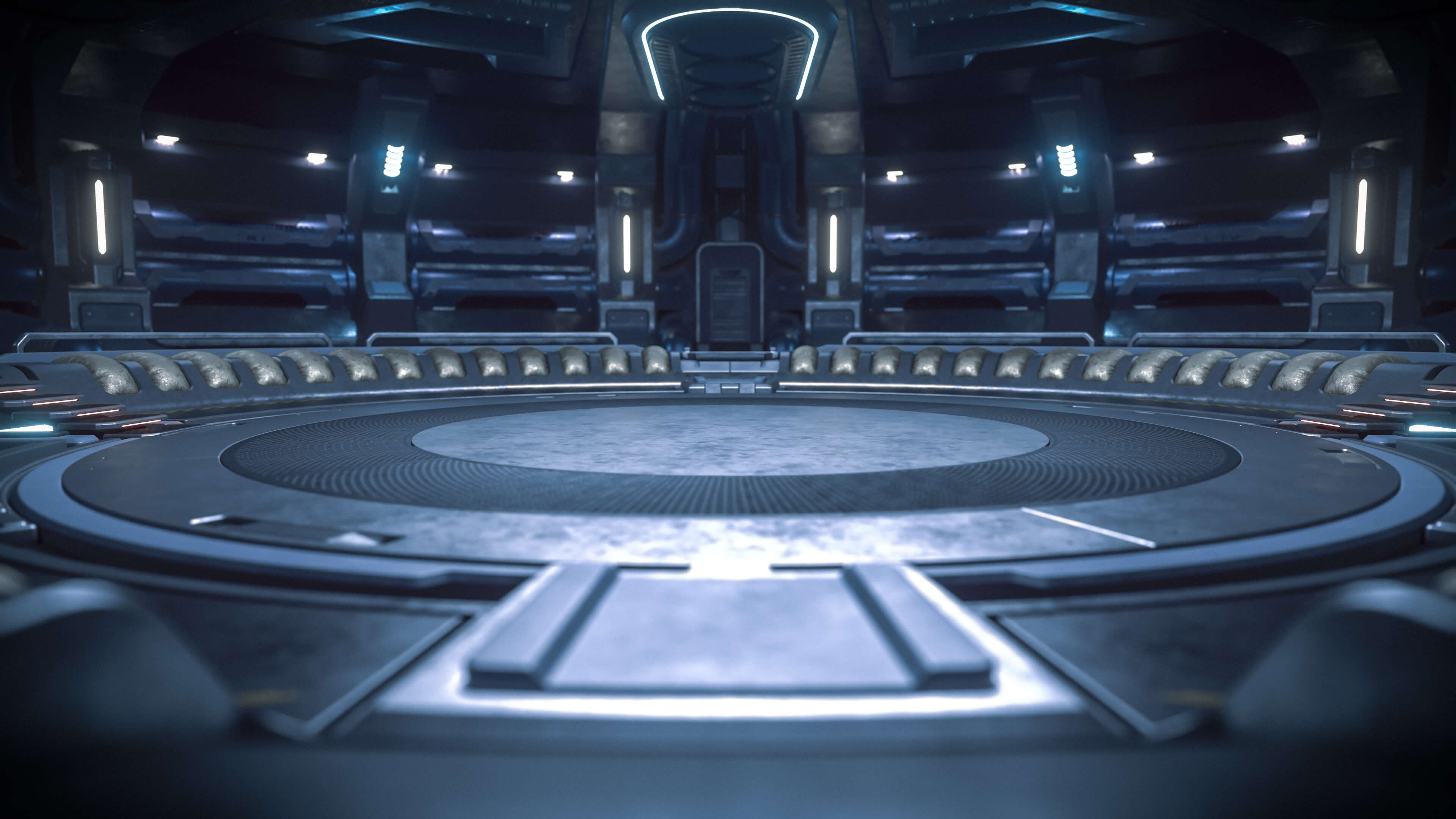 Sci-Fi Hangar Rework Scene 3D Model by qwestgamp