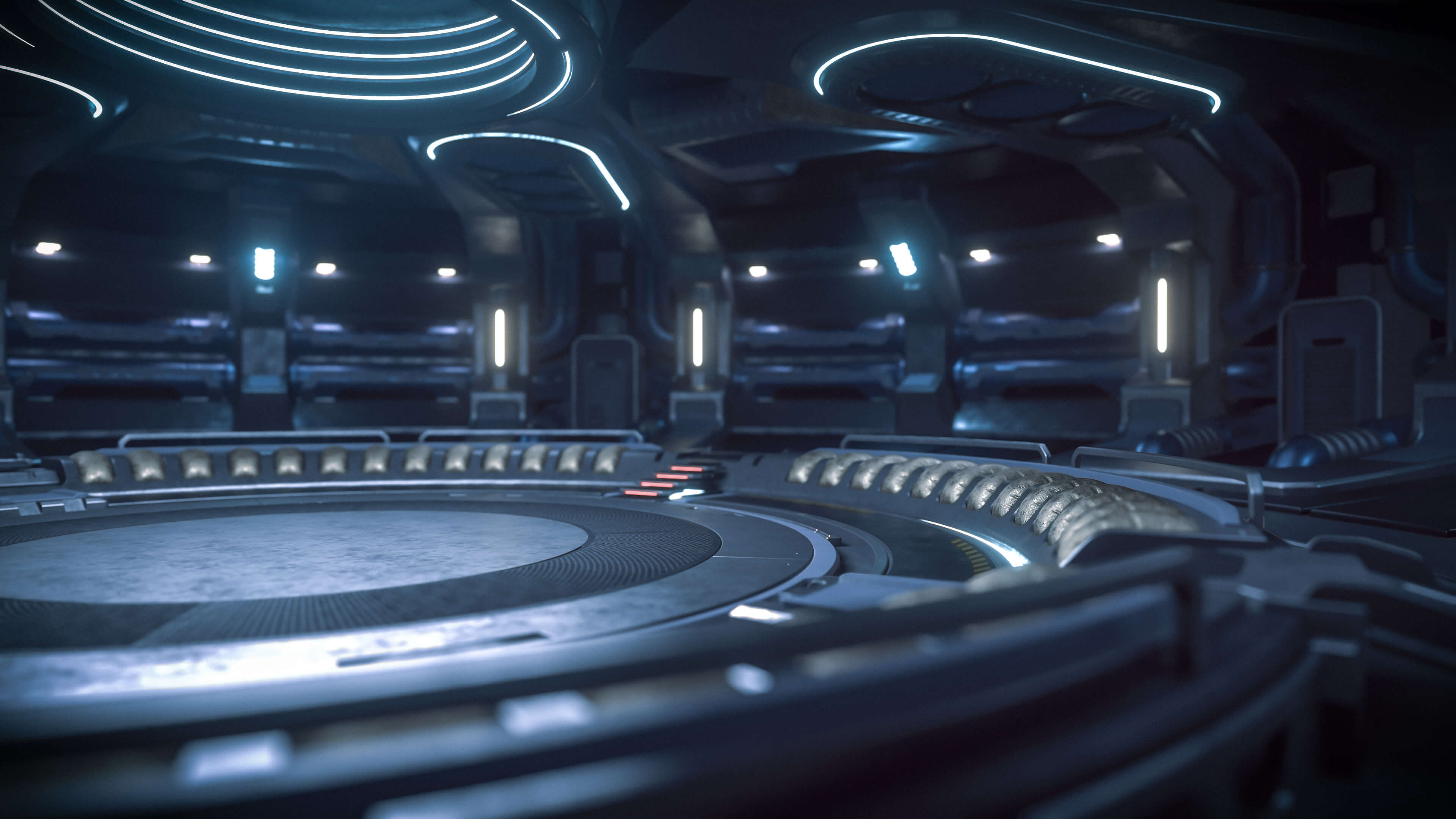 Sci-Fi Hangar Rework Scene 3D Model by qwestgamp