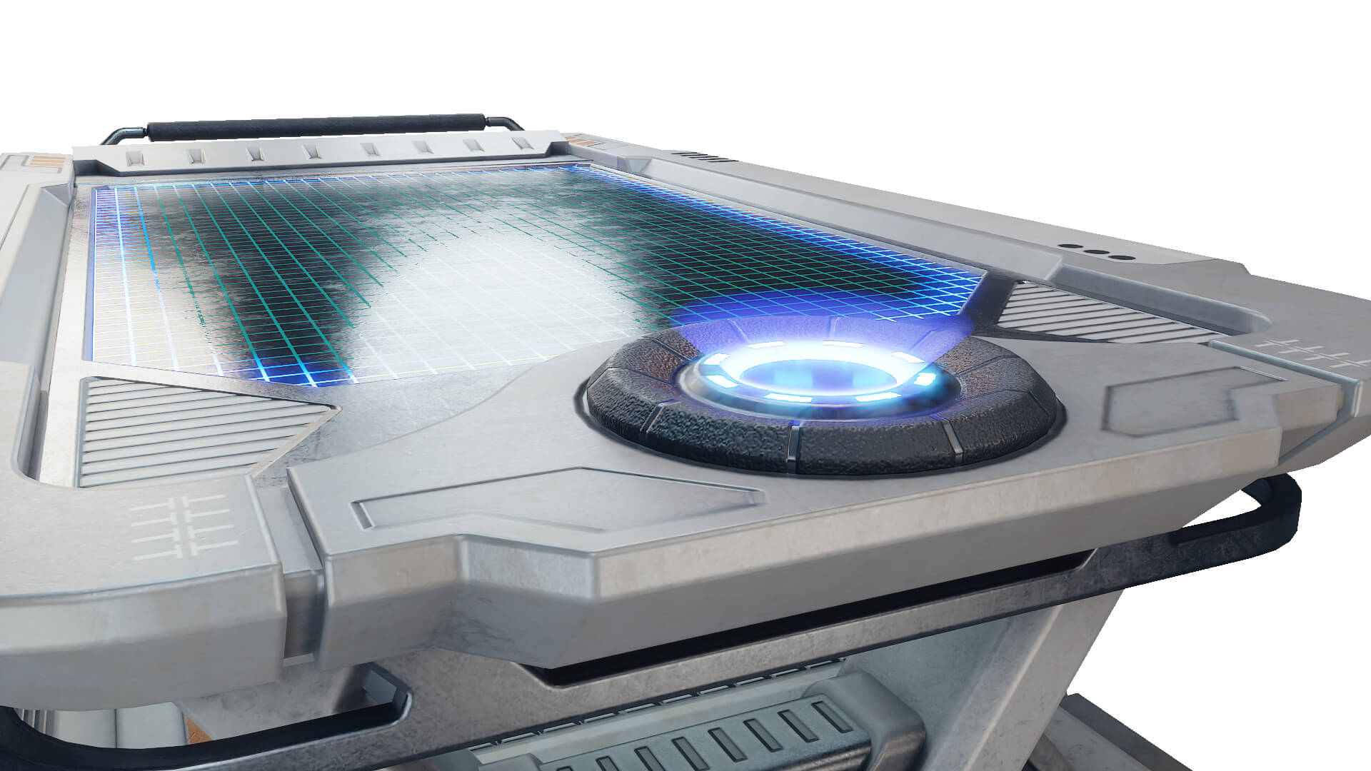 Sci-Fi Holographic Control Panel 3D Model by qwestgamp