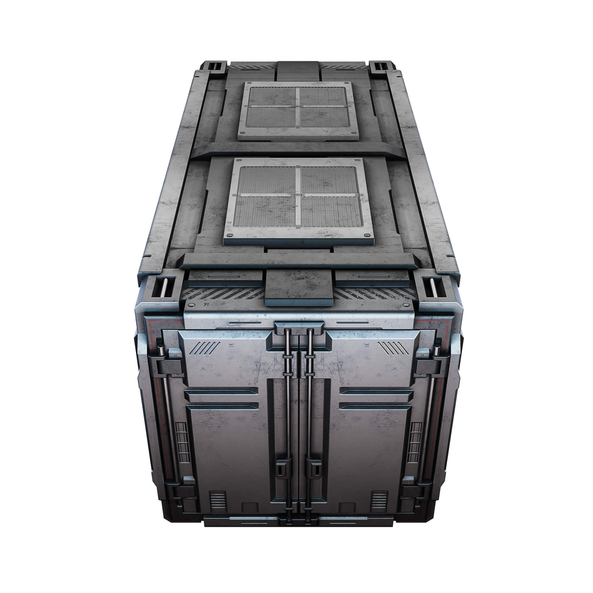 Sci-Fi Industrial Container 3D Model by qwestgamp