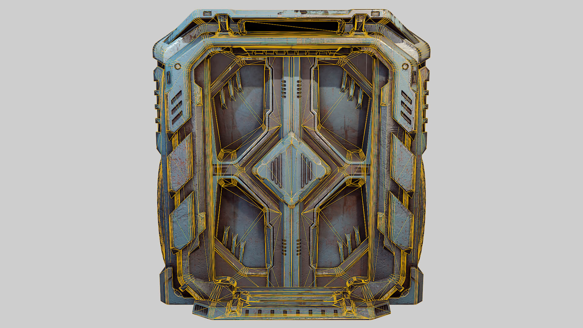 Sci Fi Door Sci Fi Sliding Blast Door Rigged 3D Model $79 .max