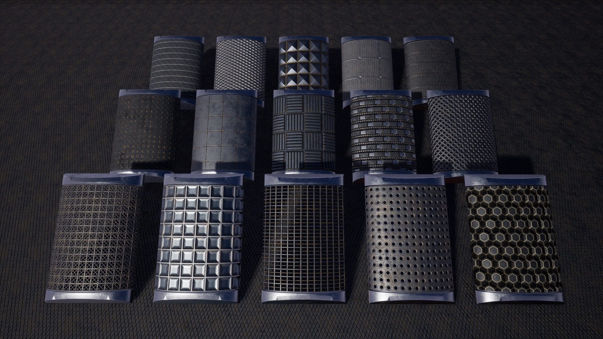 Sci-Fi Space Materials II Unreal Engine 3D Model by qwestgamp