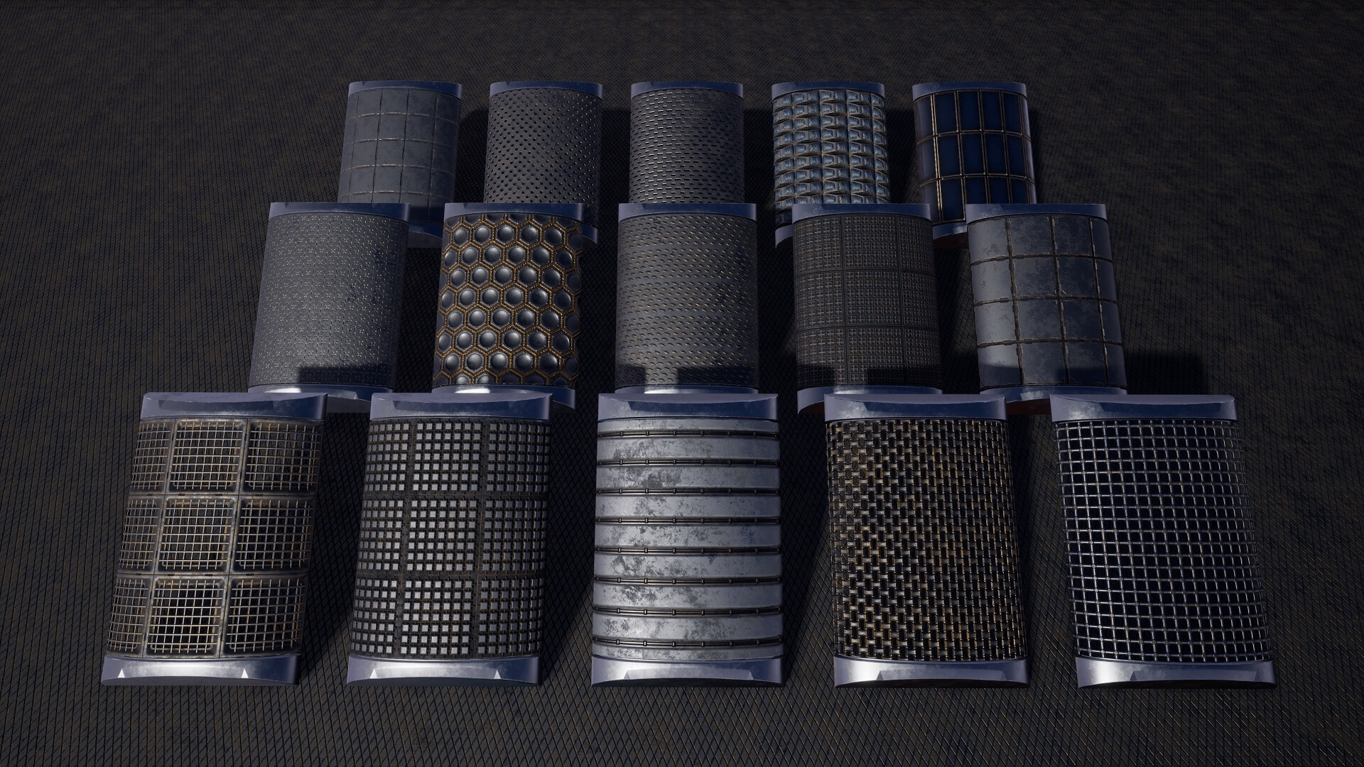 Sci-Fi Space Materials II Unreal Engine 3D Model by qwestgamp