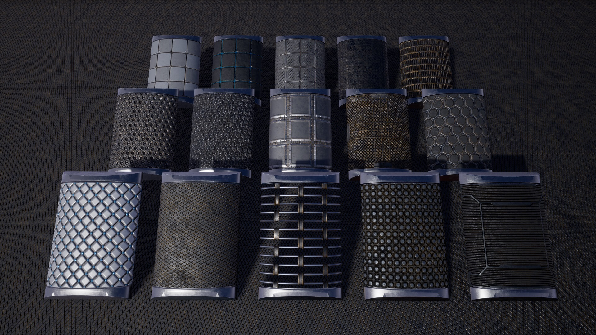 Sci-Fi Space Materials II Unreal Engine 3D Model by qwestgamp
