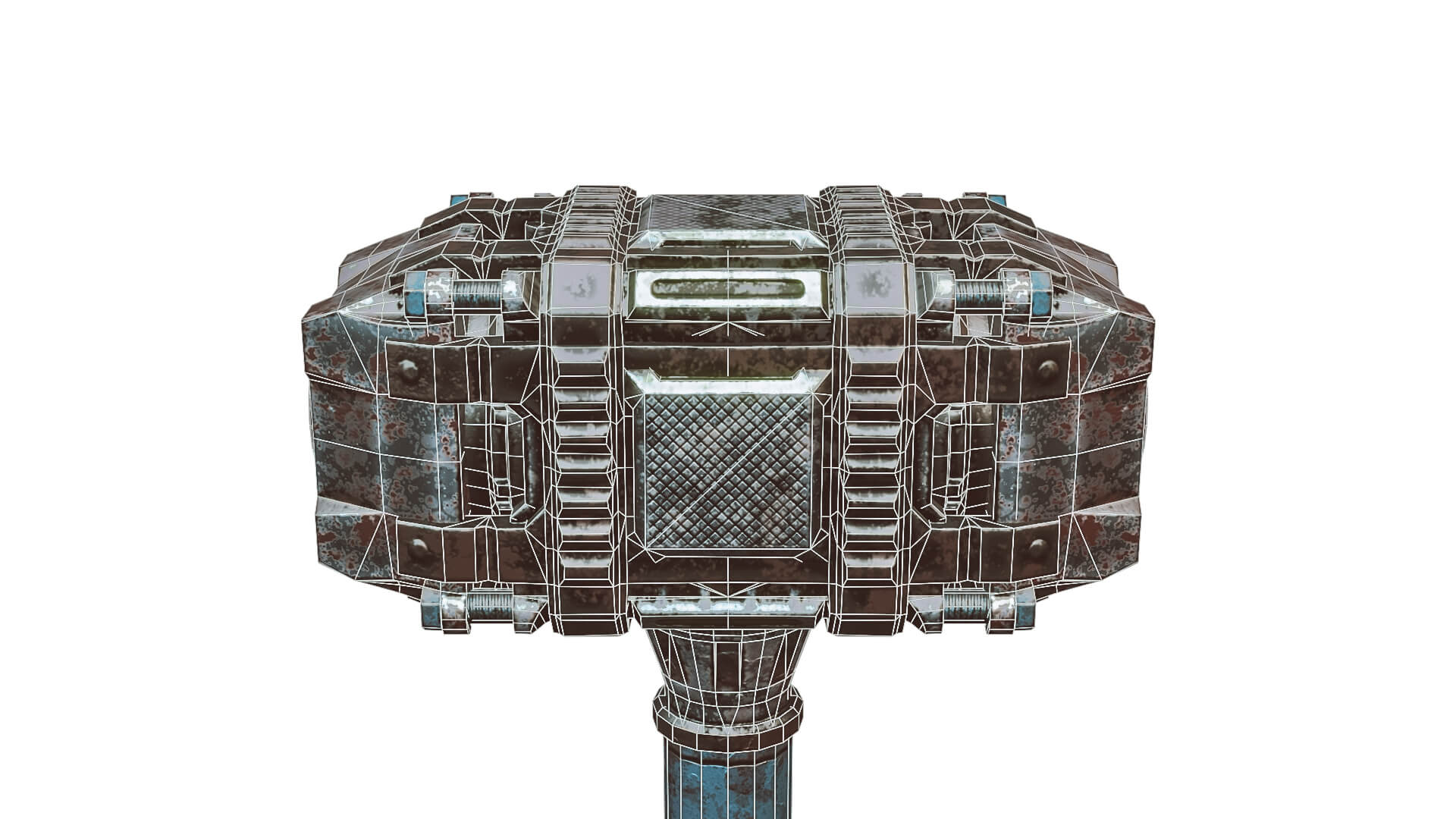 Sci-Fi Tor Hammer Game Free 3D Model by qwestgamp