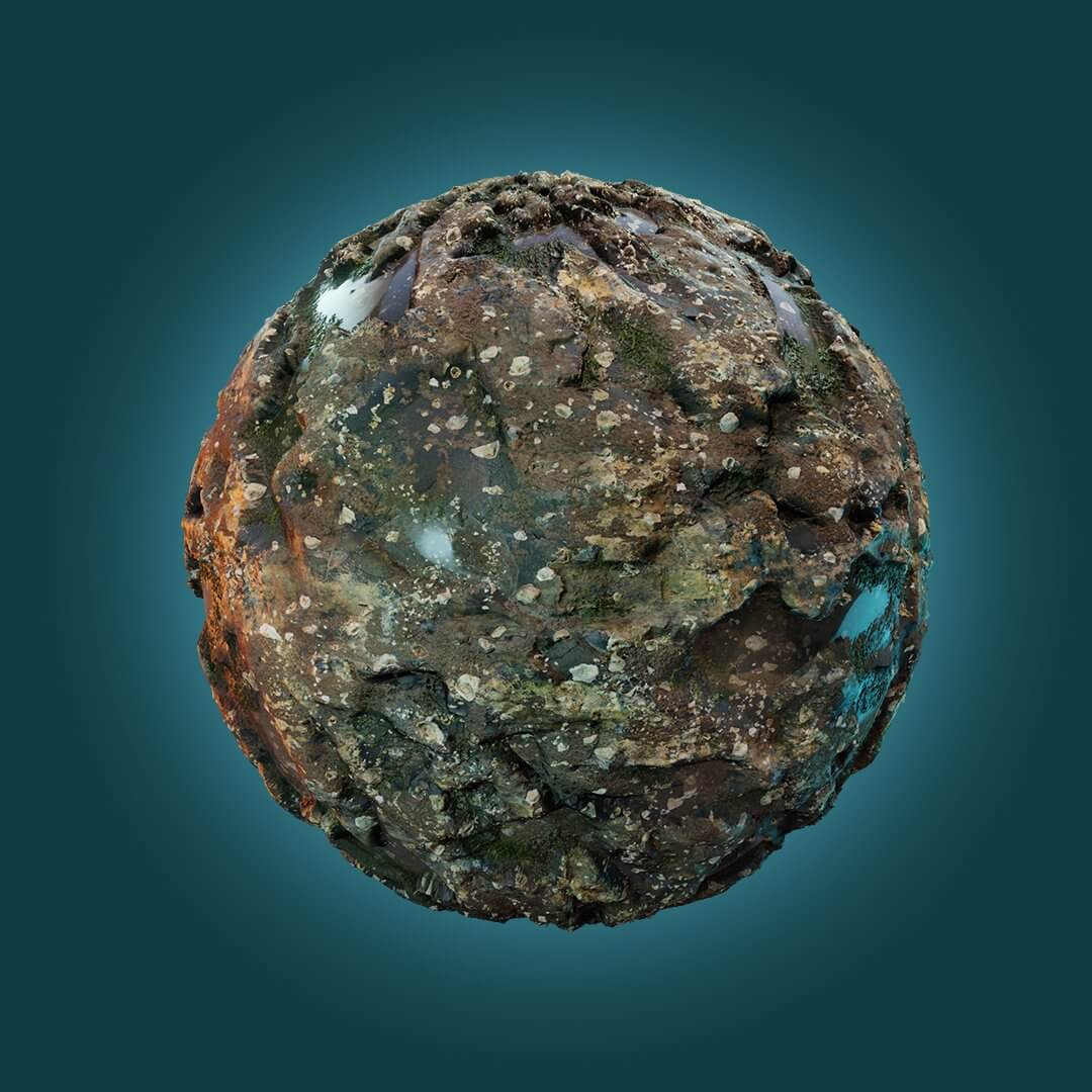 Beach Rock Pools #1 - 3D Texture by R3NALDO