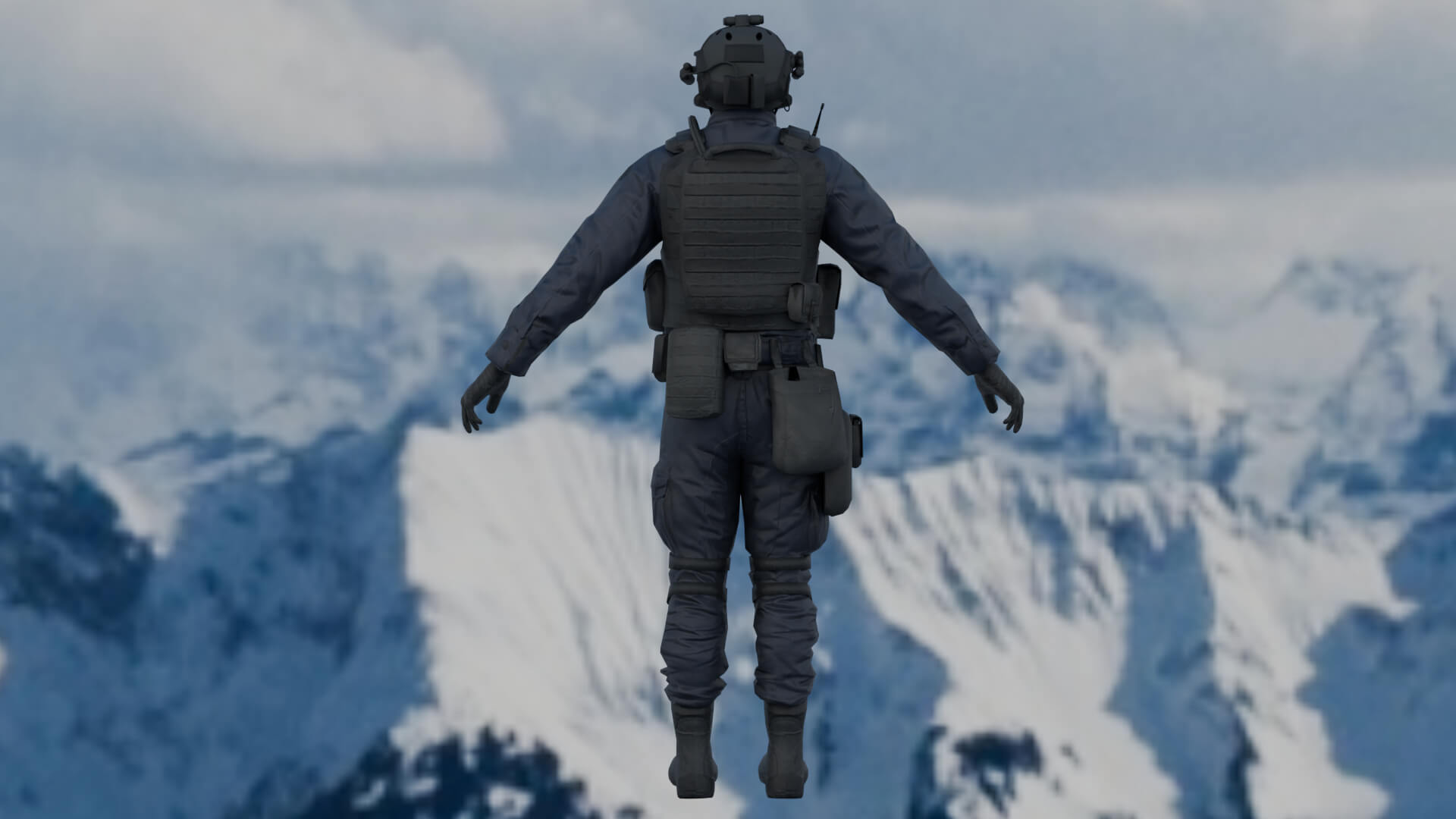 MTF(Mobile Task Force) Soldier - 3D Model by R50663