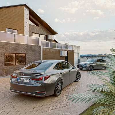 Automotive Render Scene - 3D Model by Radeongamer