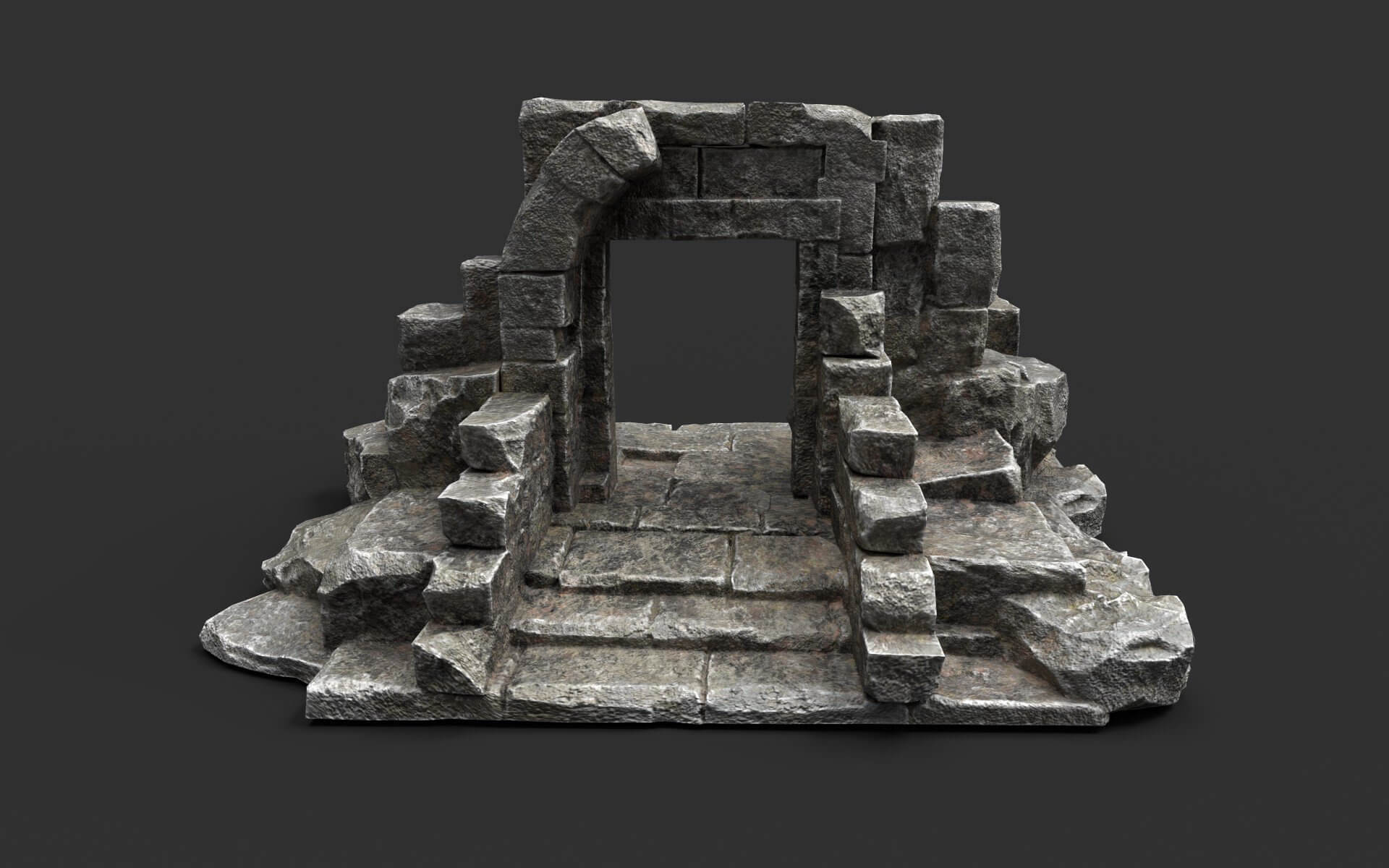 Ancient Gate - 3D Model by Radju