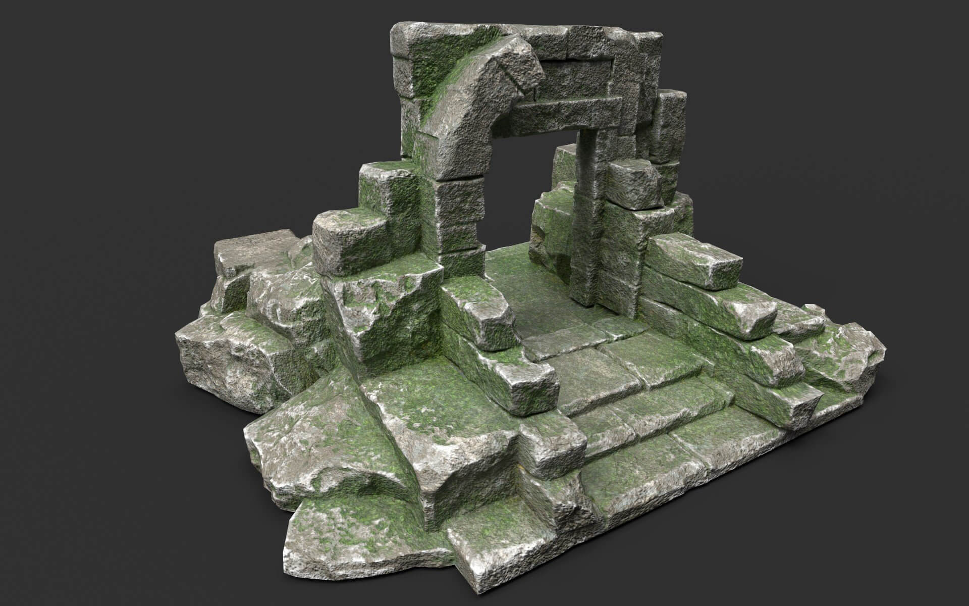 Ancient Gate - 3D Model by Radju