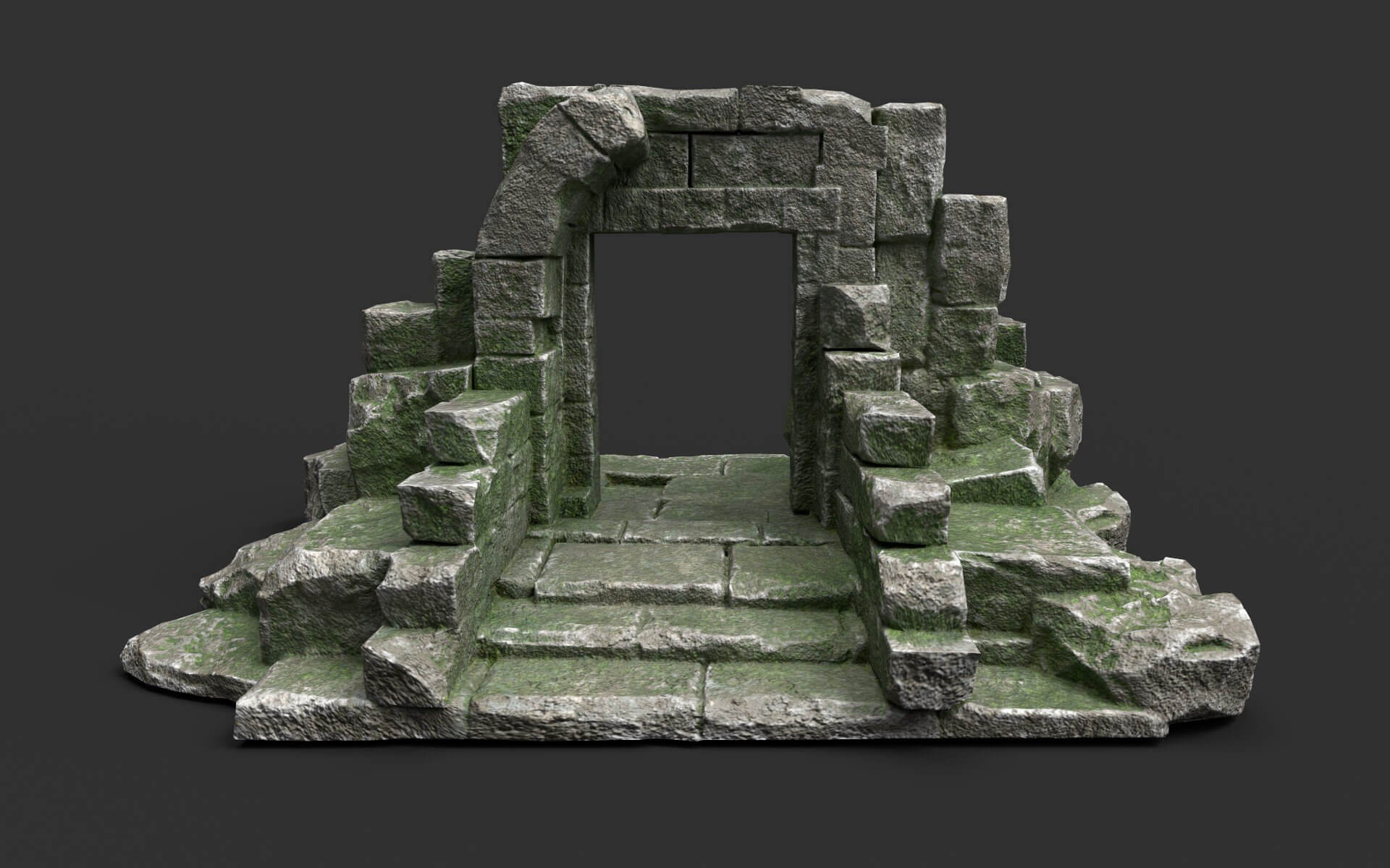 Ancient Gate - 3D Model by Radju