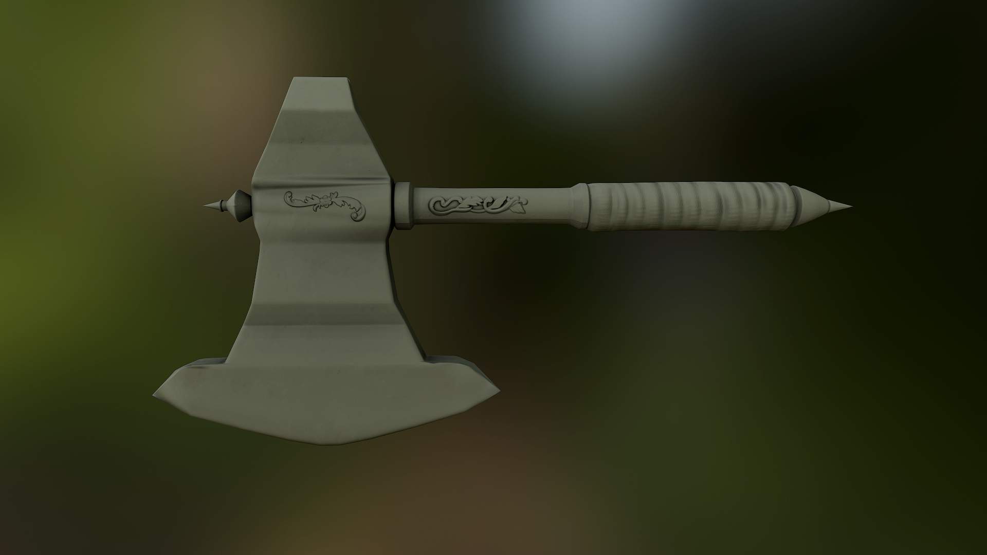 Battle Axe - 3D Model by Radju