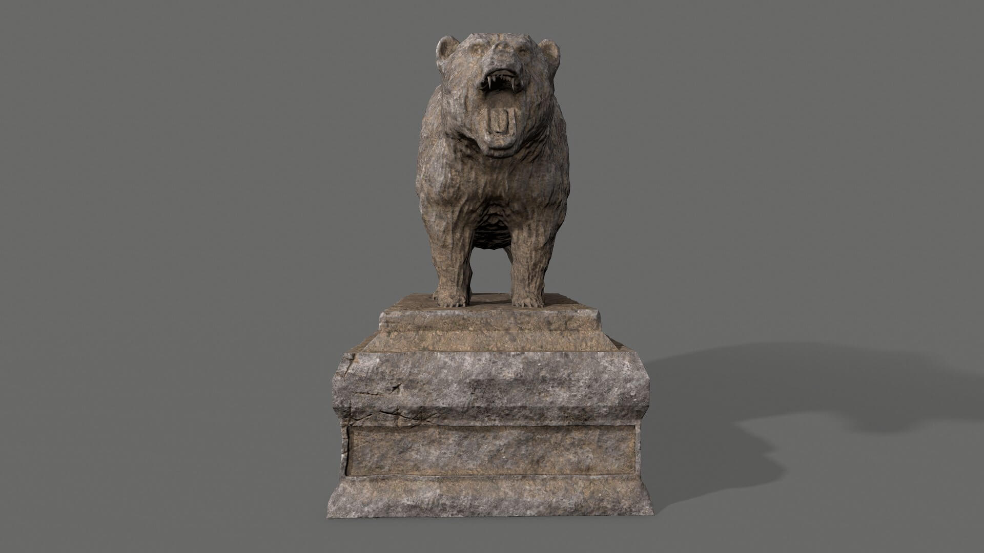 Bear Statue 5 - 3D Model by Radju