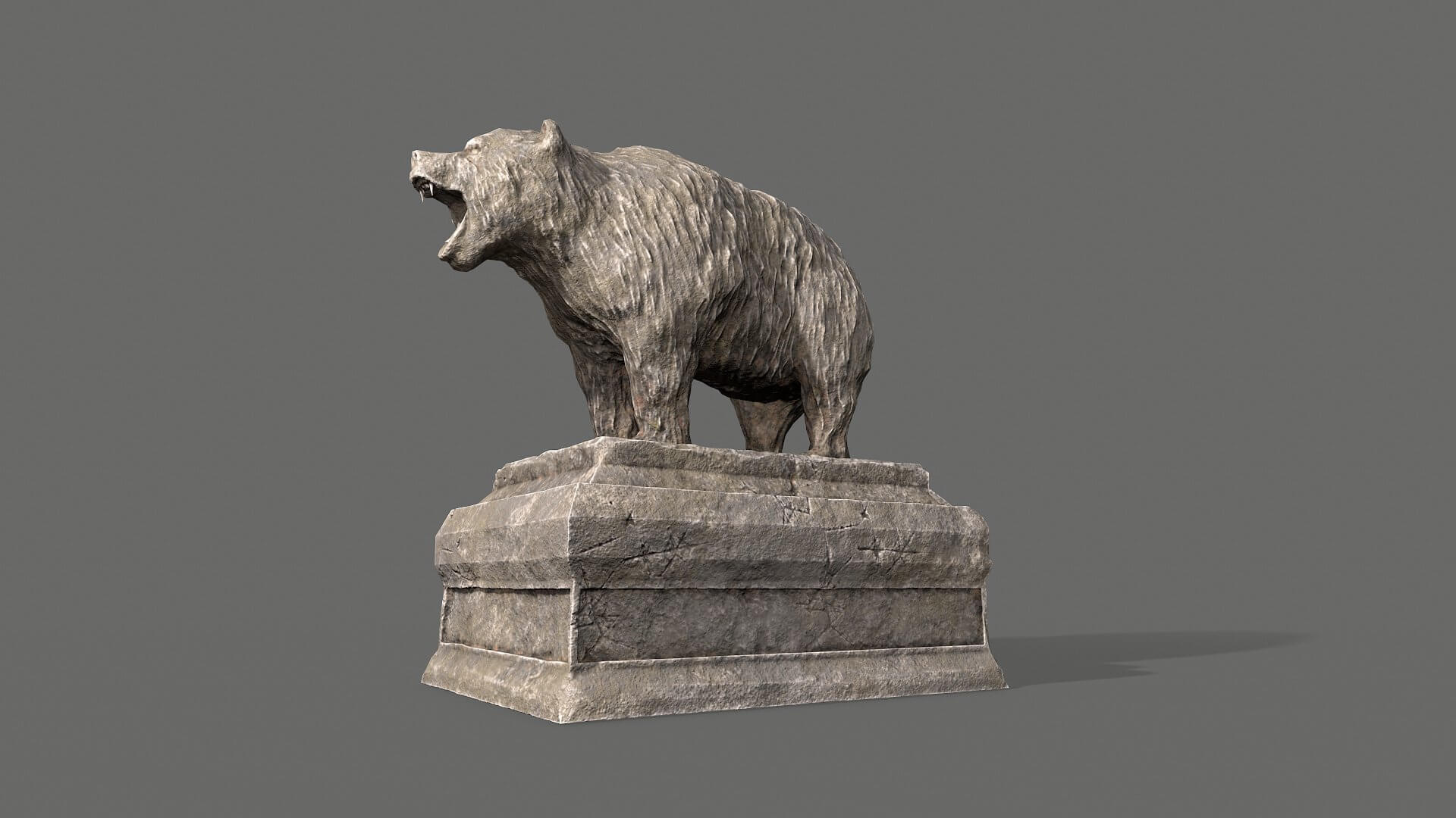 Bear Statue - 3D Model by Radju