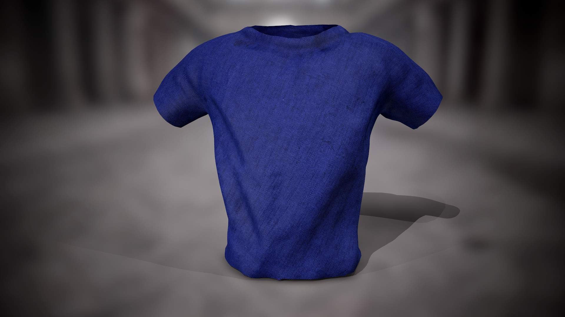 Blue T-Shirt 3D Model by Radju