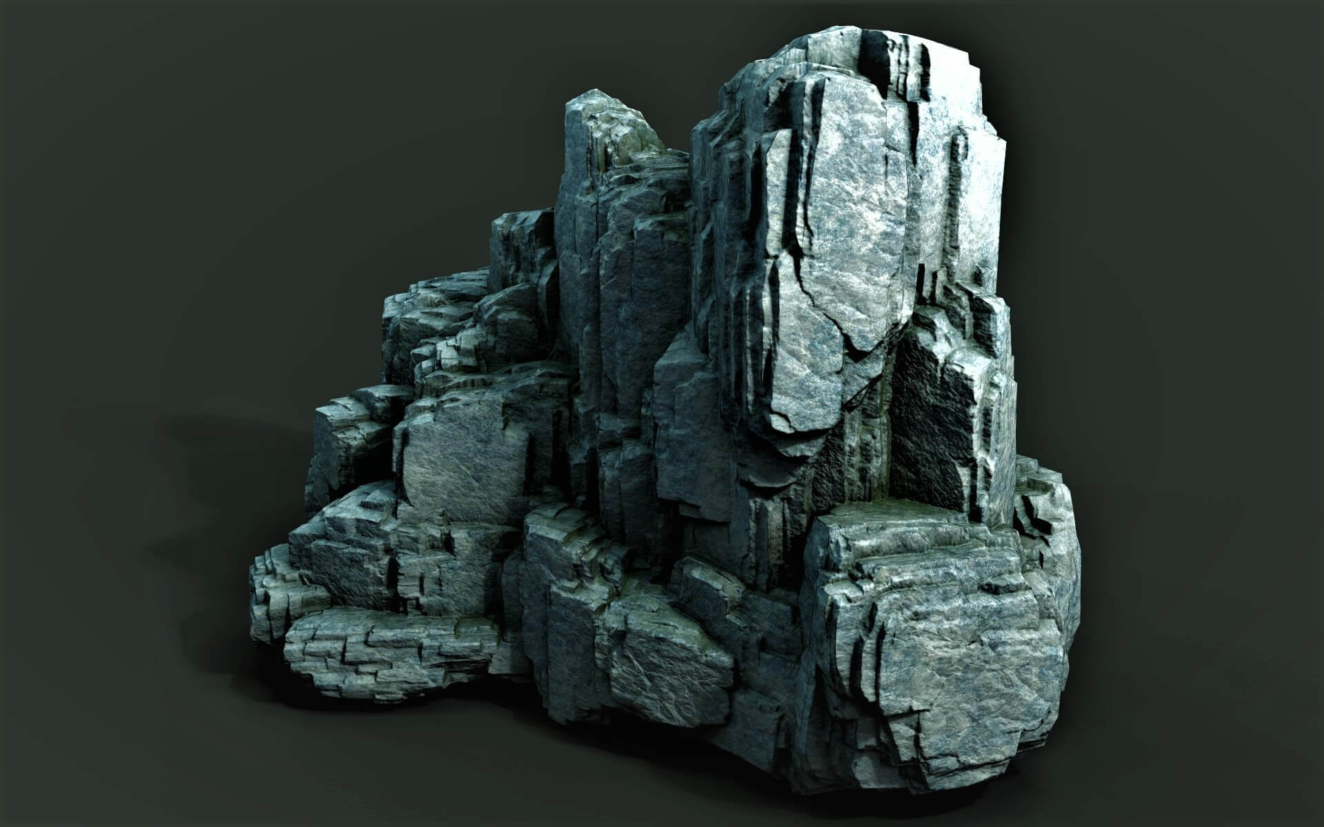 Cliff - 3D Model by Radju