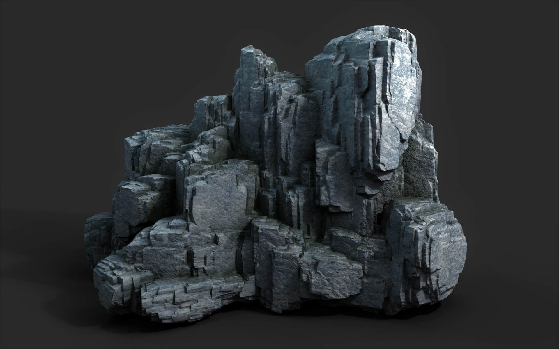 Cliff - 3D Model by Radju