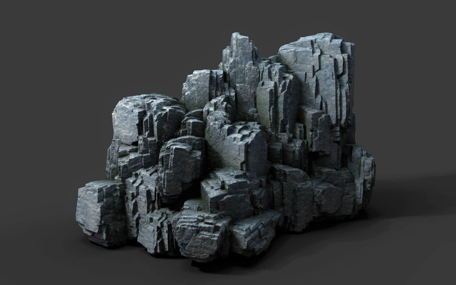 Cliff - 3D Model by Radju
