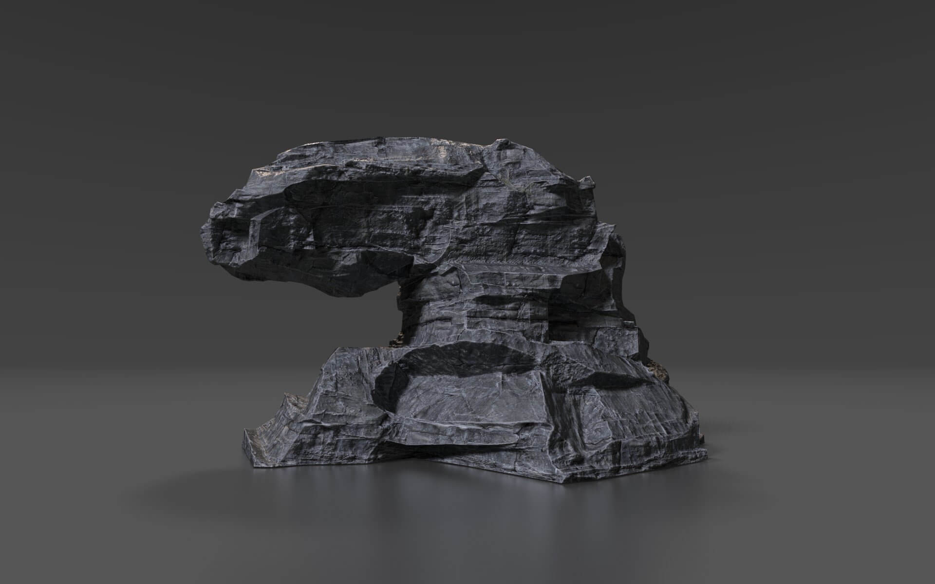 Cliff Rock 005 - 3D Model by Radju