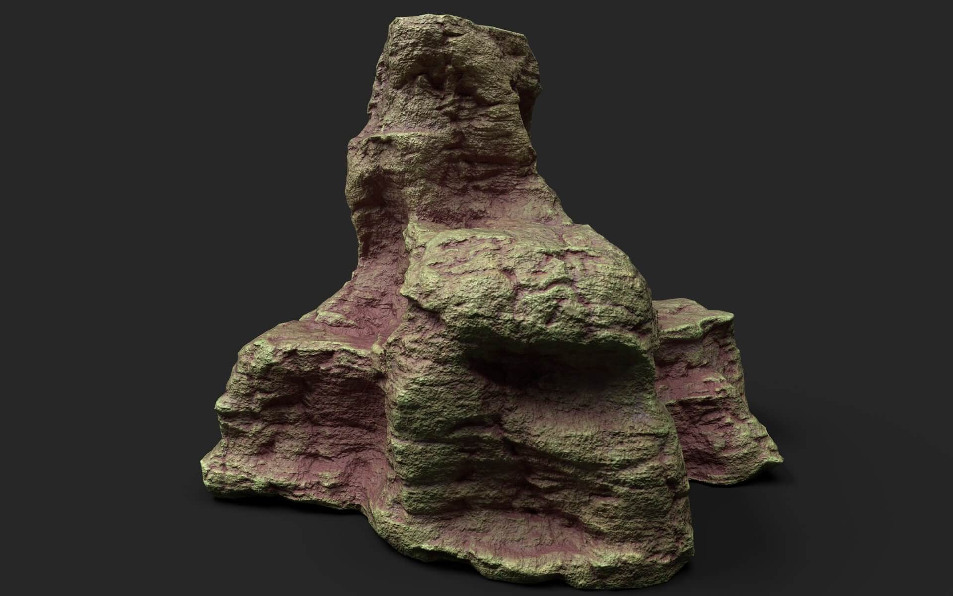 Desert Cliff 21-7 3D Model by Radju