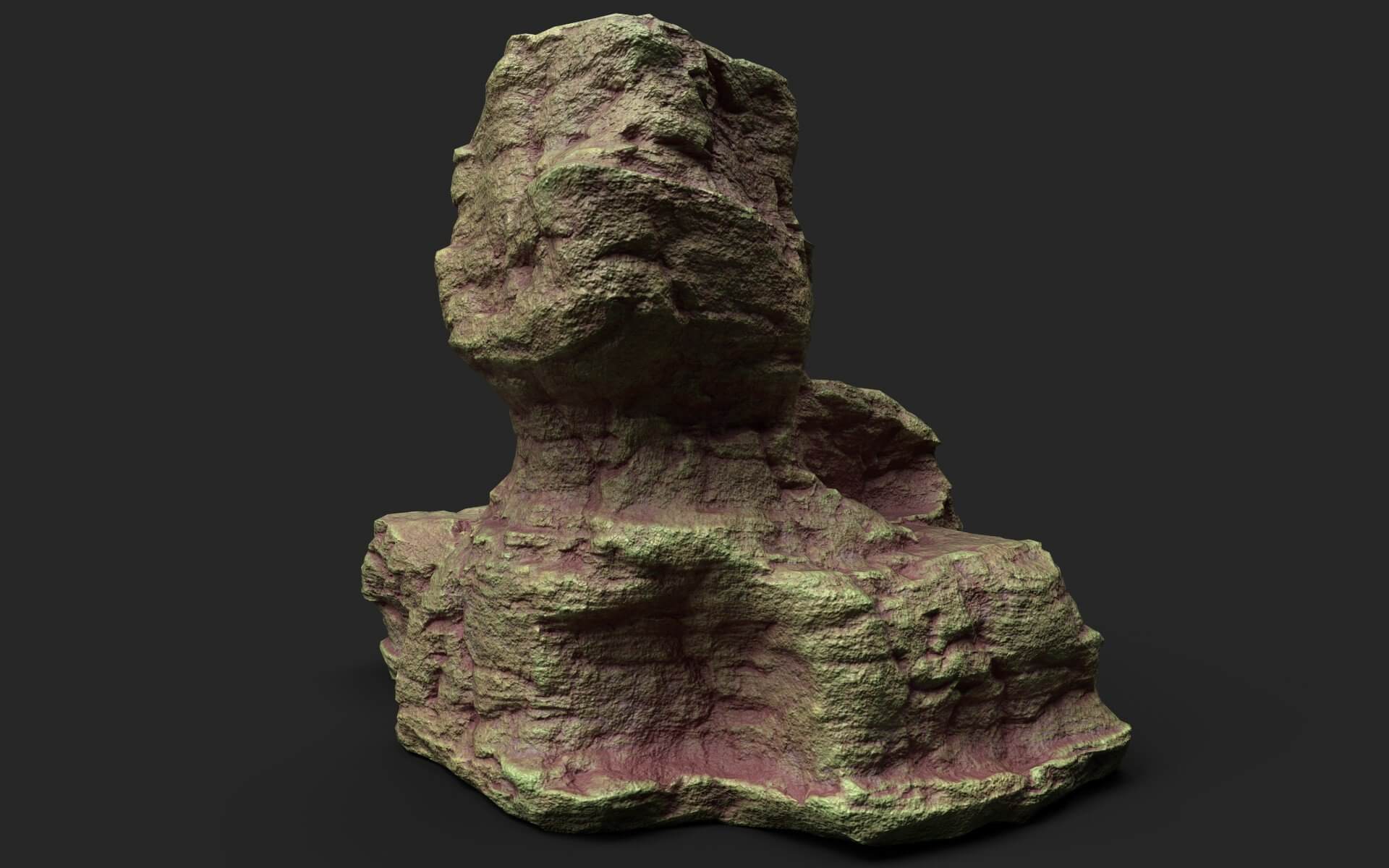 Desert Cliff 21-7 3D Model by Radju