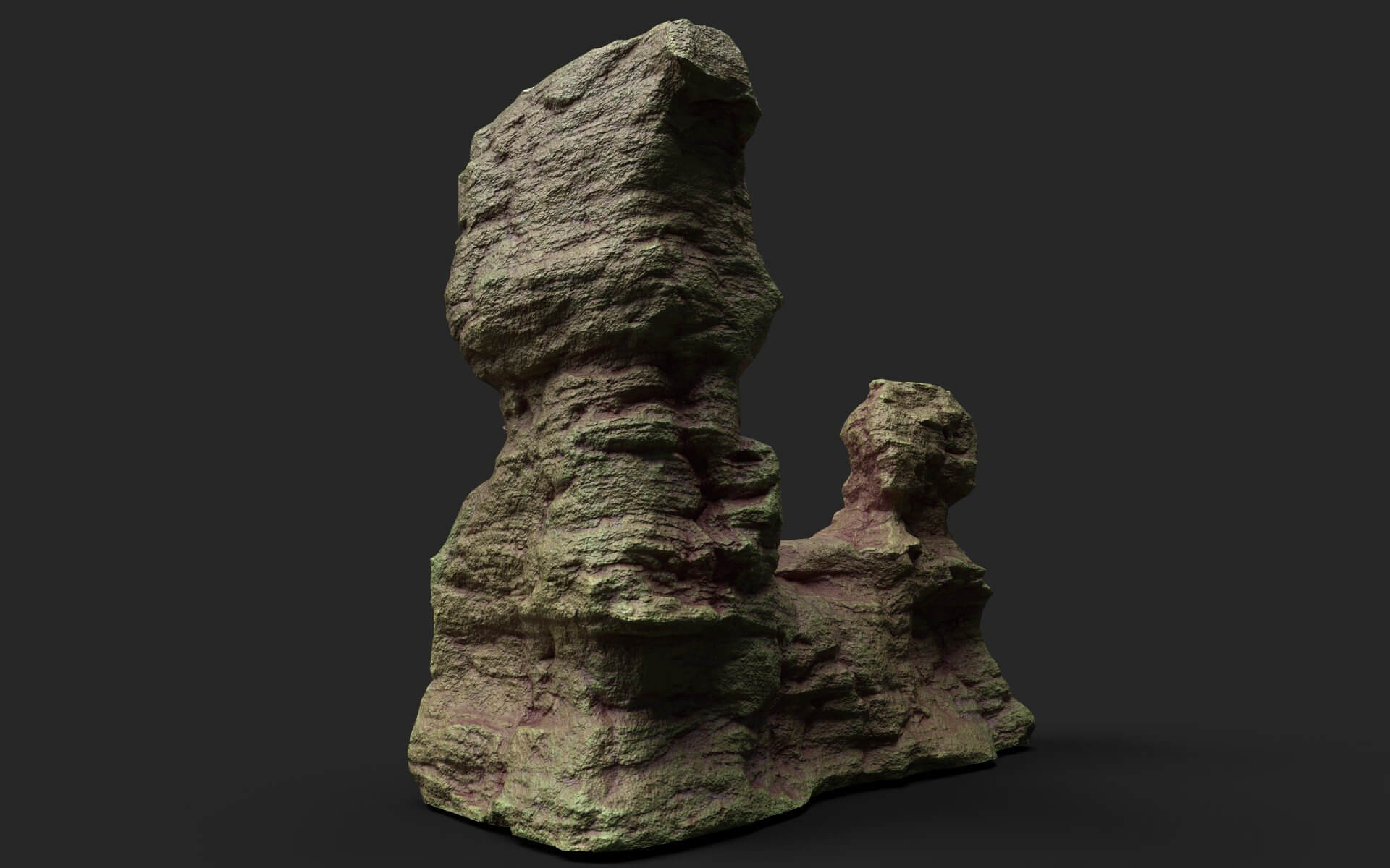 Desert Cliff 21-9 3D Model by Radju