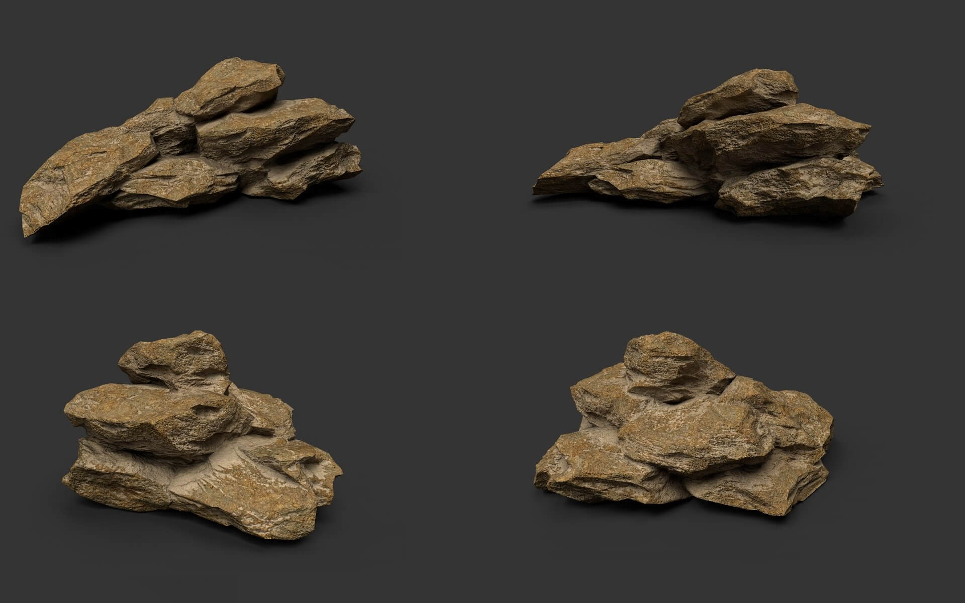 Desert Rock Collection 010 - 3D Model by Radju