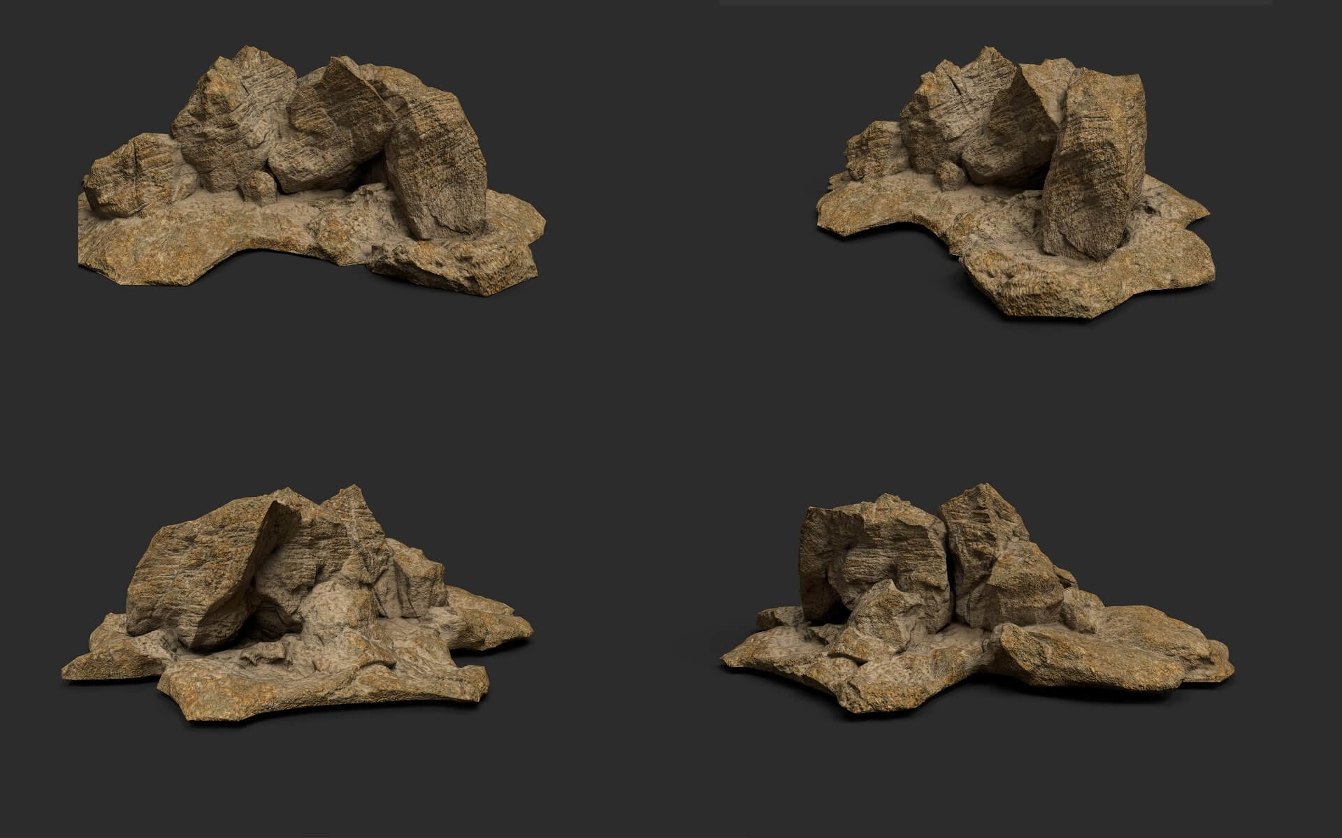 Desert Rock Collection 010 - 3D Model by Radju