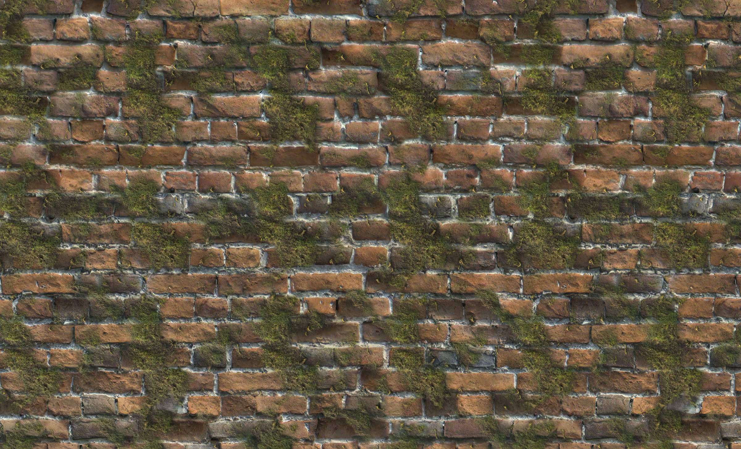 Mossy Stone Brick Texture