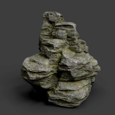 Rock 3-3 3D Model by Radju