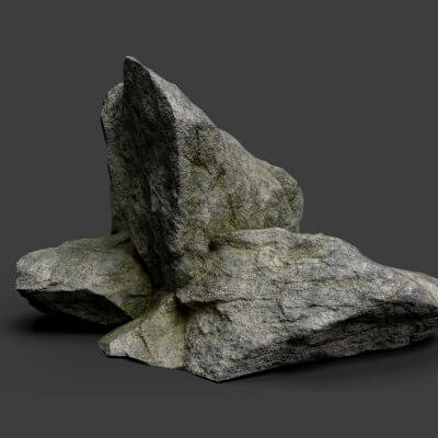 Rock 3-8 3D Model by Radju