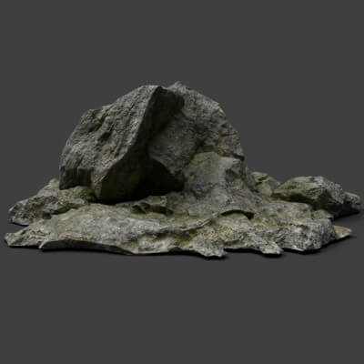 Rock 3-9 3D Model by Radju