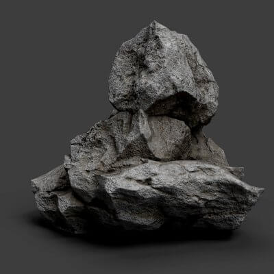 Rock Set - 3D Model by icekazim