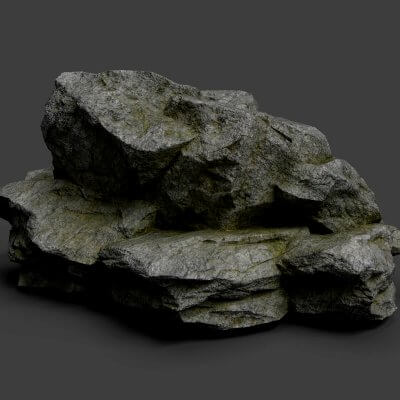 Rock 7-5 3D Model by Radju