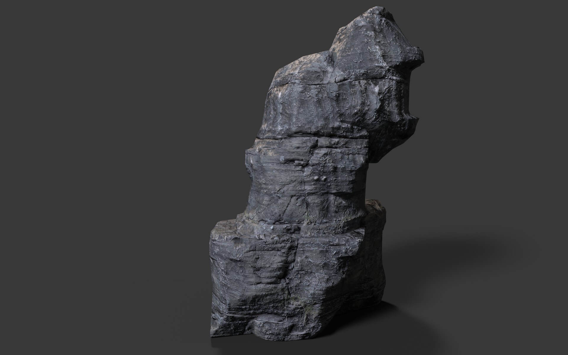 Rock Cliff - 3D Model by Radju