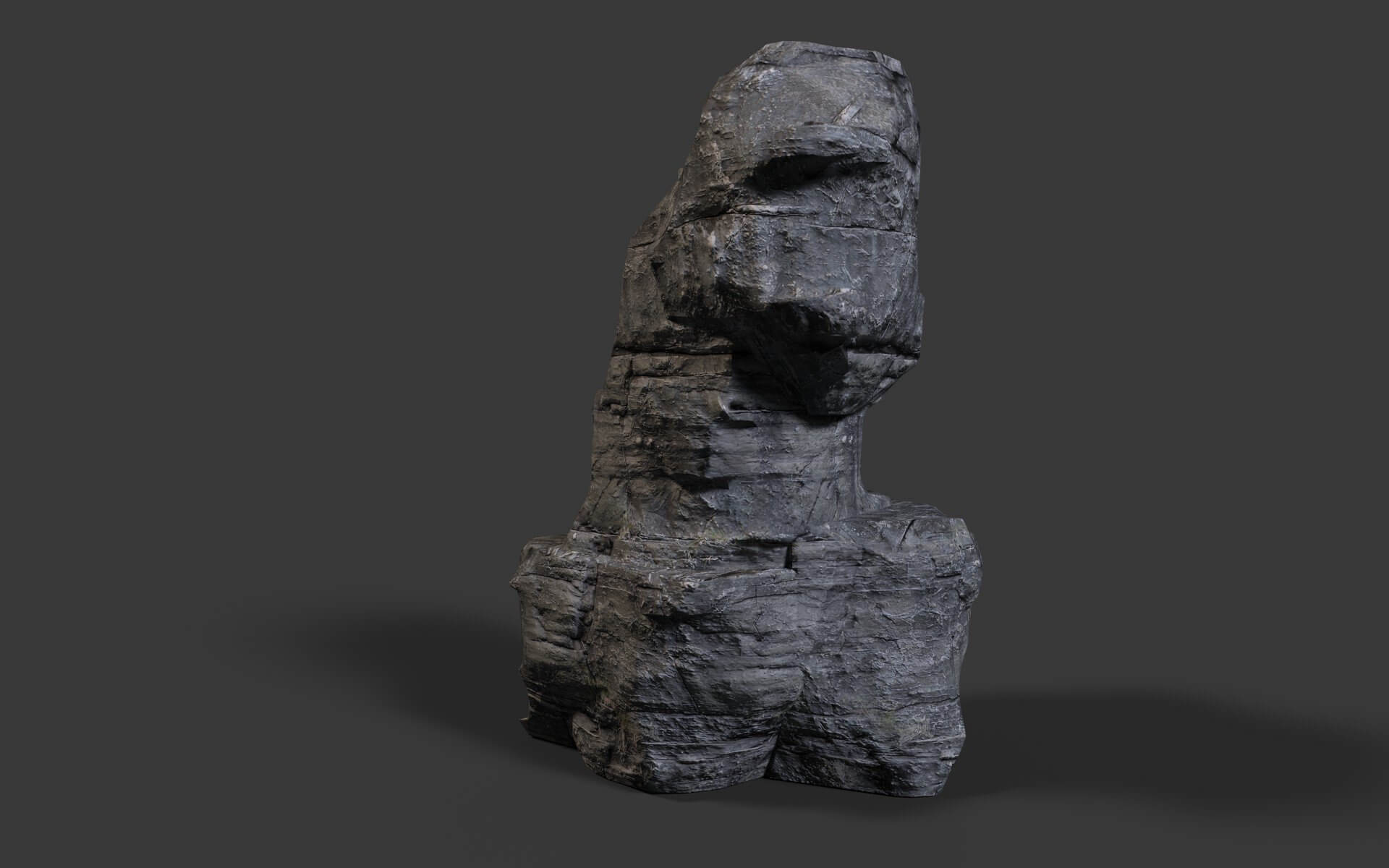 Rock Cliff - 3D Model by Radju