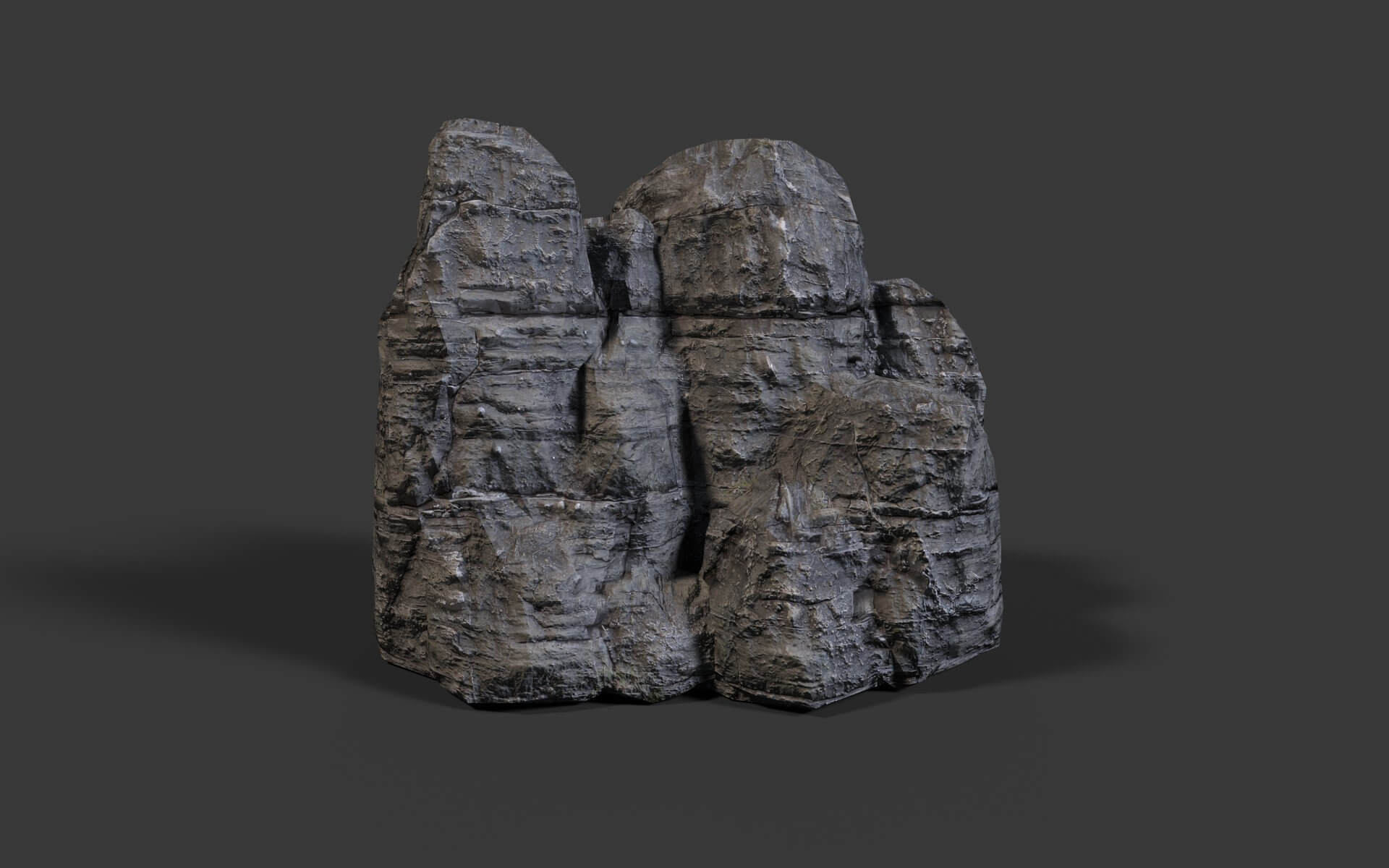 Rock Cliff - 3D Model by Radju