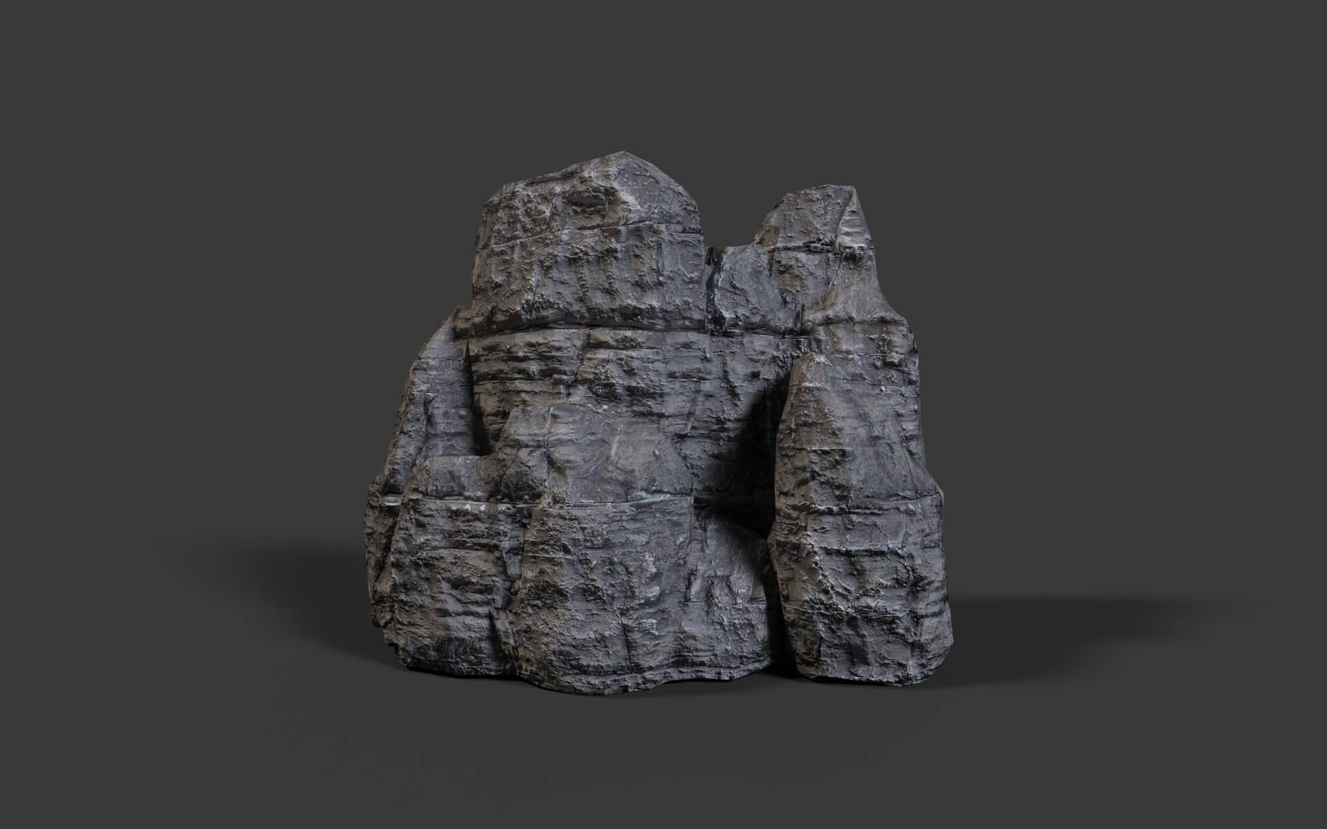 Rock Cliff - 3D Model by Radju