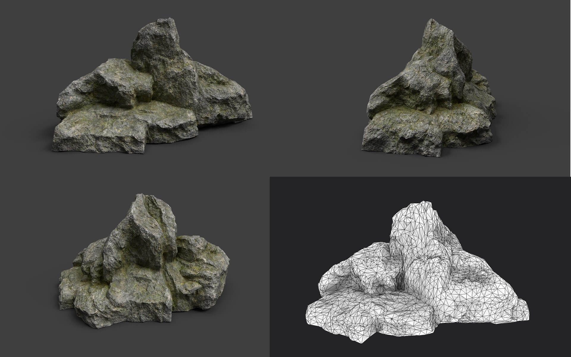 Rock Collection 003 - 3D Model by Radju