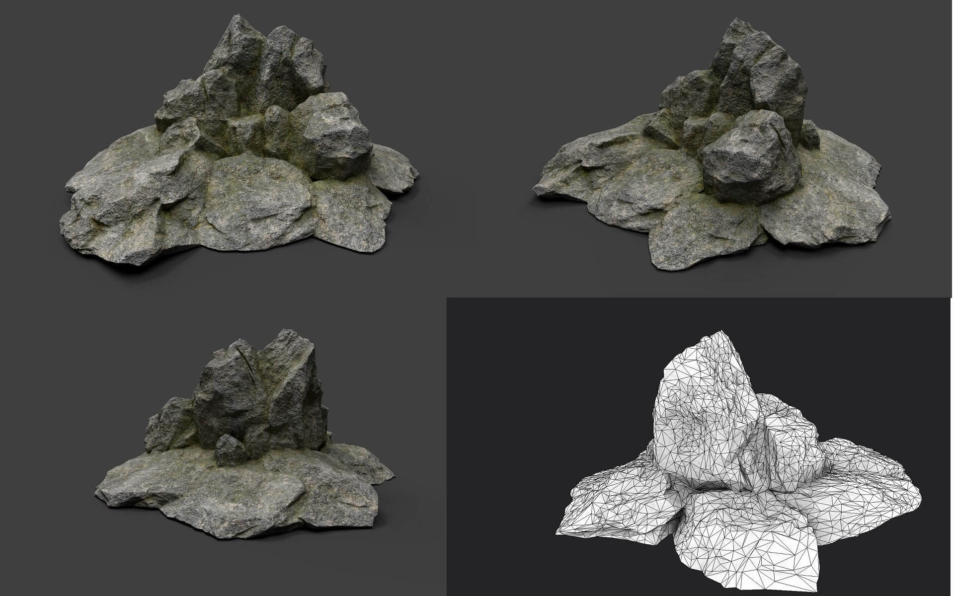 Rock Collection 003 - 3D Model by Radju