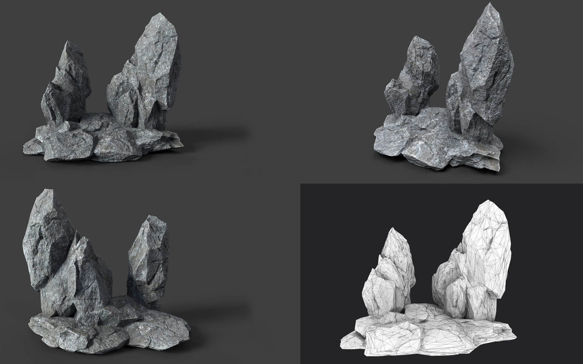 Rock Collection 005 - 3D Model by Radju