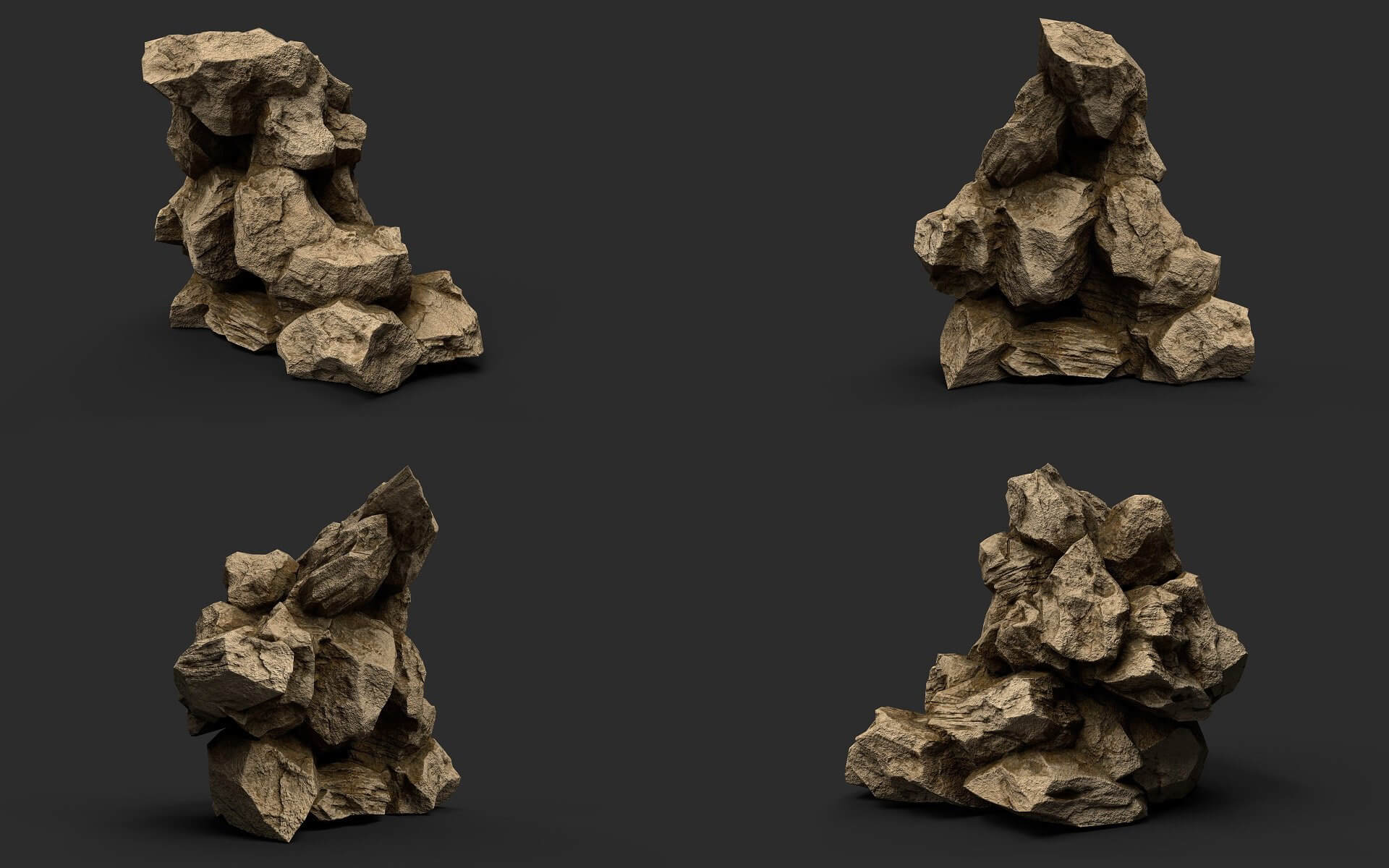Rock Collection 011 - 3D Model by Radju