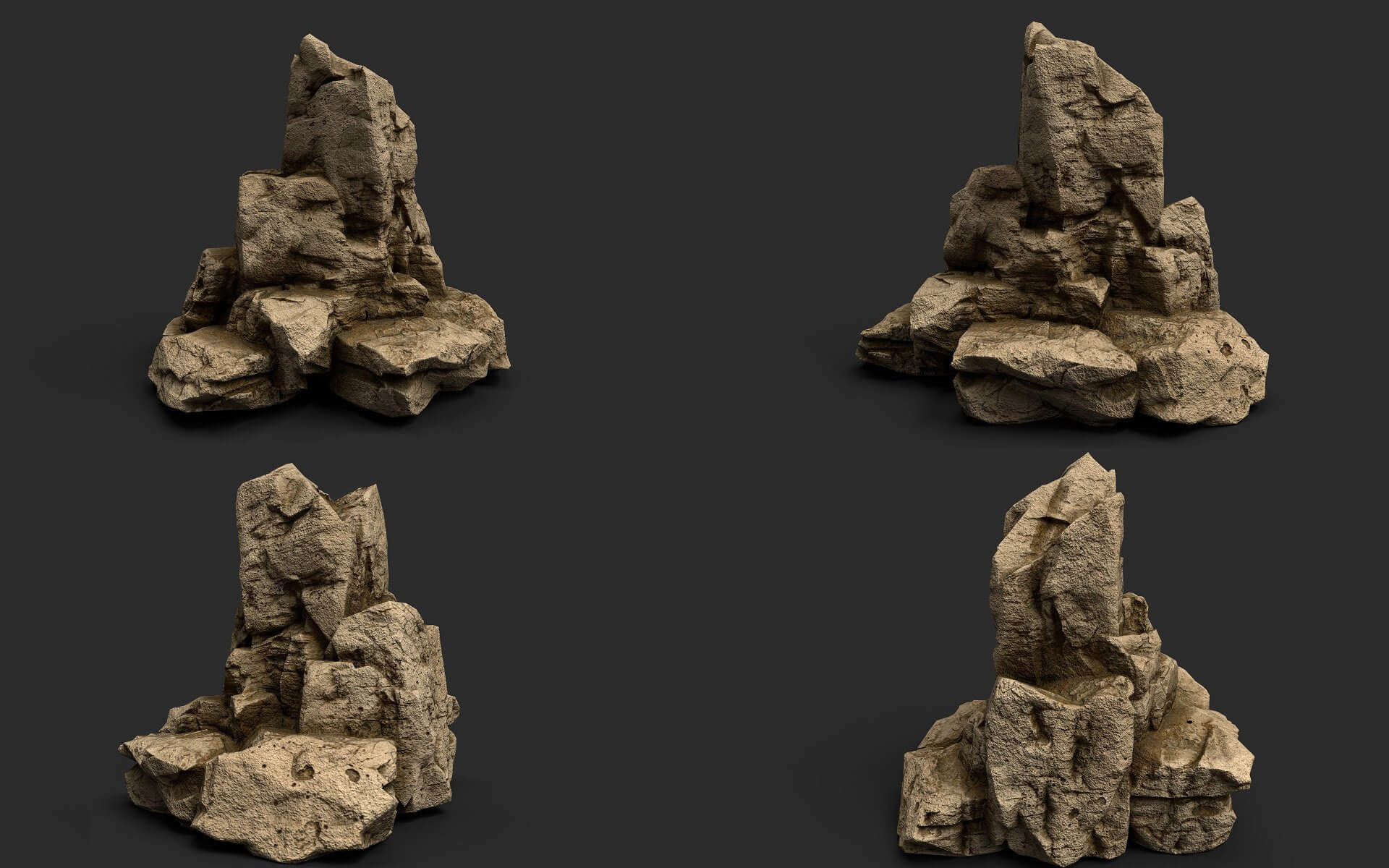 Rock Collection 011 - 3D Model by Radju